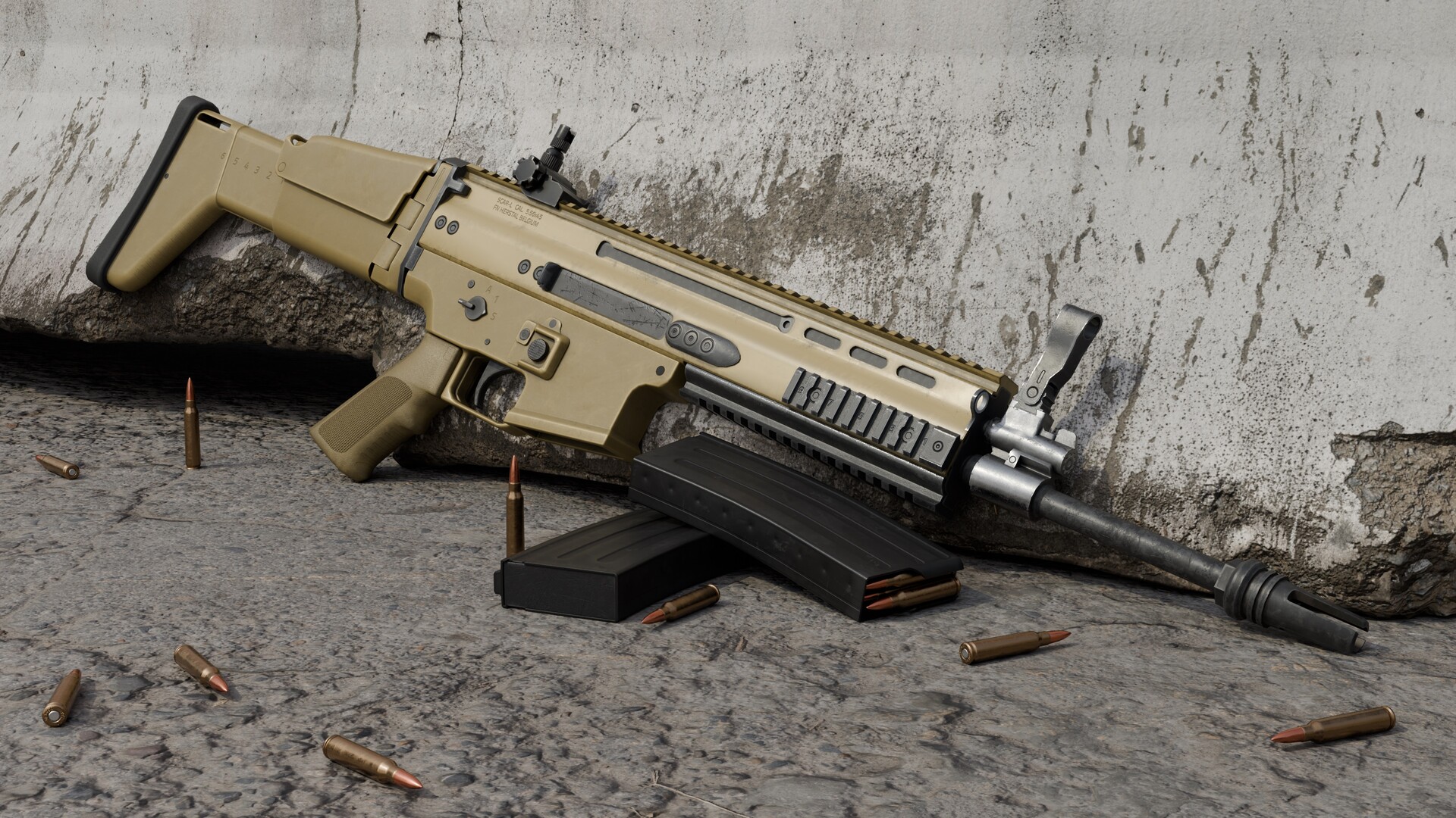 FN Scar-L Assault Rifle - Download Free 3D model by Hitansh 3D (@Hitansh_3DArtist) [ea1823d ...