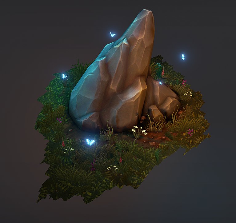 ArtStation - Rock Formation Diorama