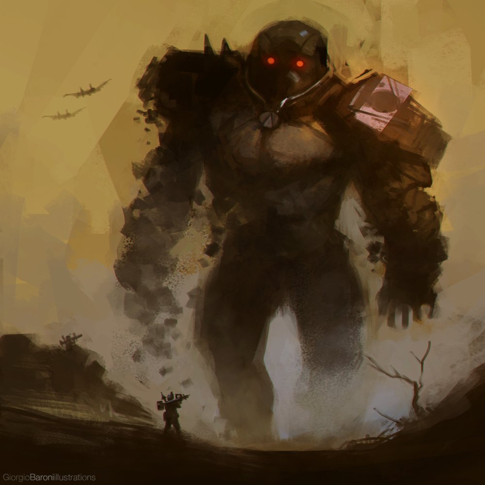 ArtStation - Daily Spitpaint: Titan Destruction