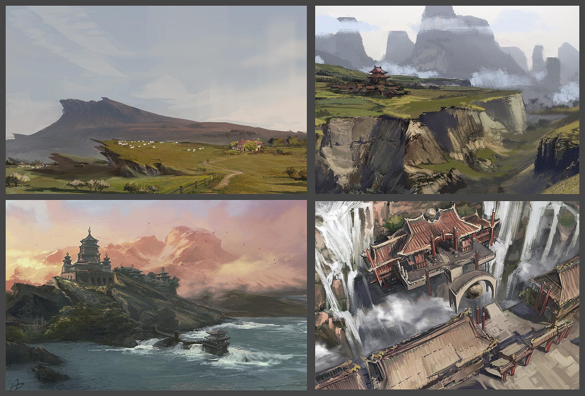 ArtStation - Setting sketches