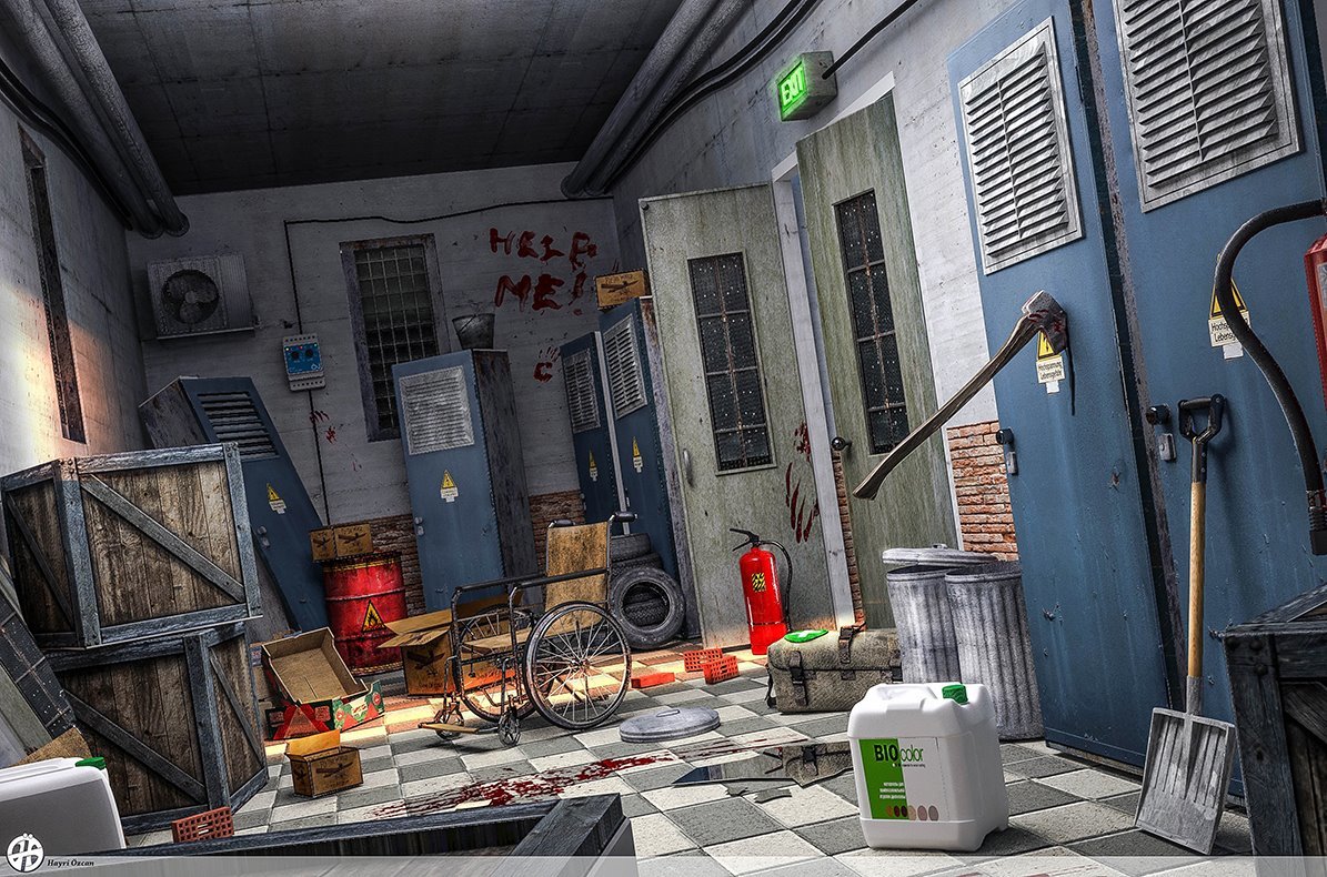 ArtStation - Horror room