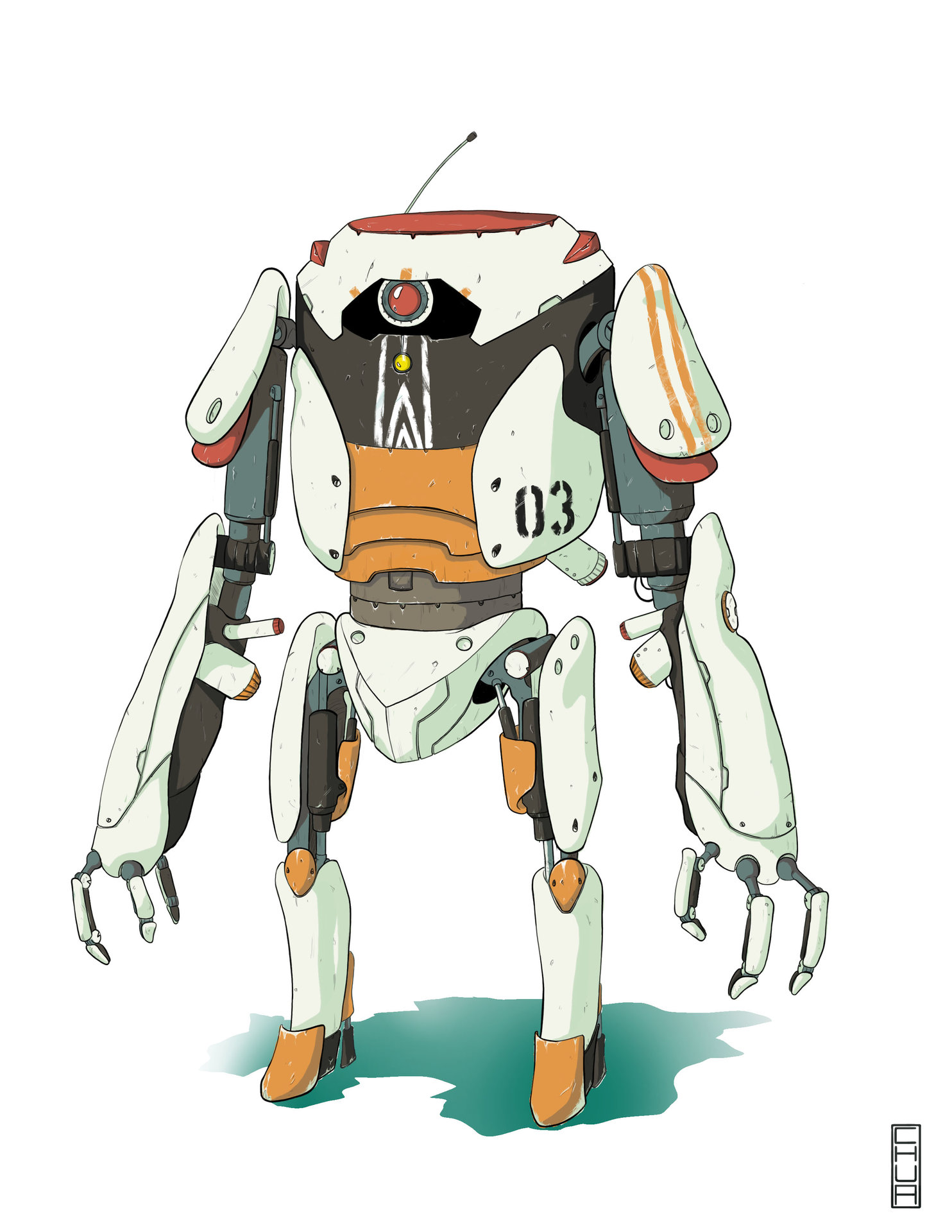 ArtStation - Patrol Bot Concept