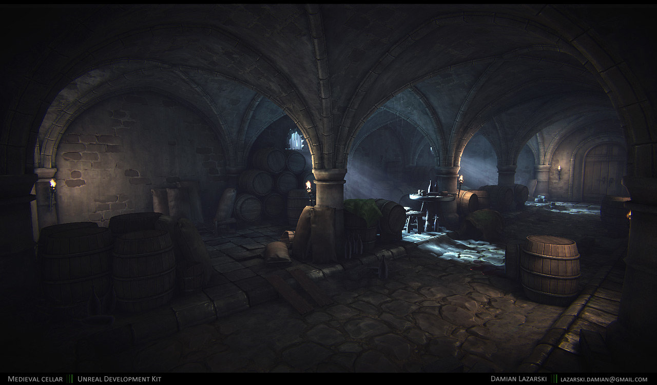ArtStation - Medieval Cellar