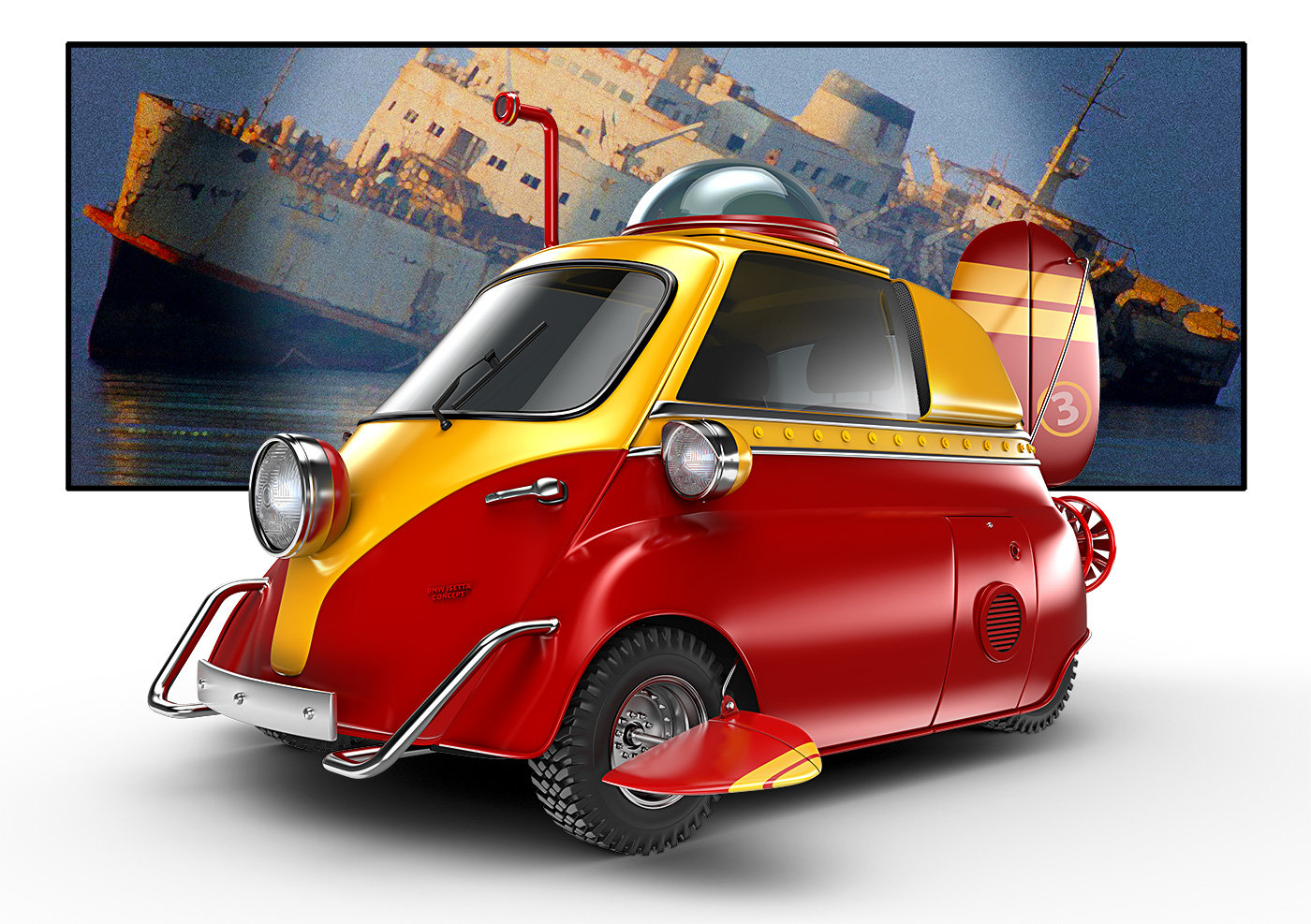 ArtStation - Isetta and the forgotten ship...