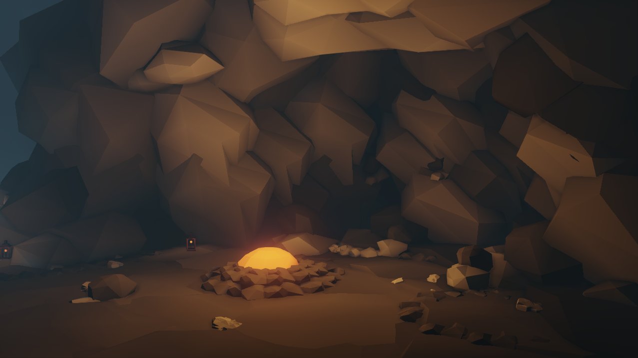 ArtStation - Low - Poly Cave Scene