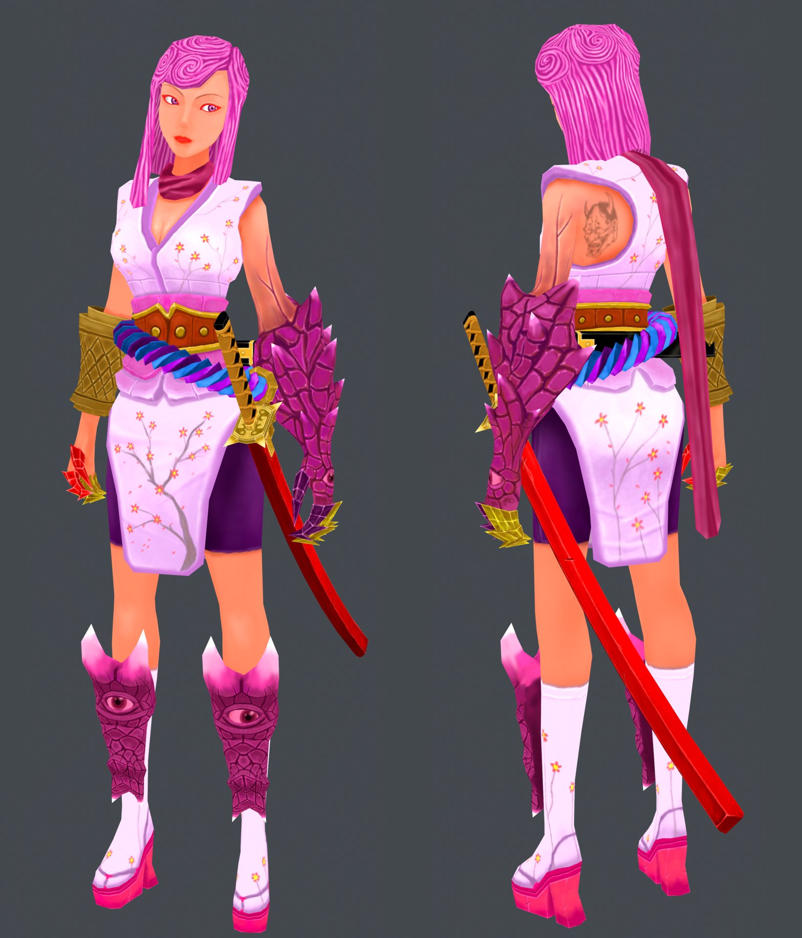 ArtStation - monster samurai S