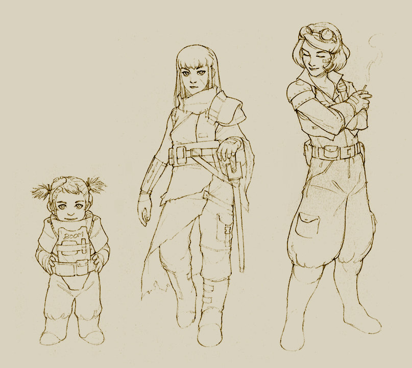 ArtStation - Character Design Sketch