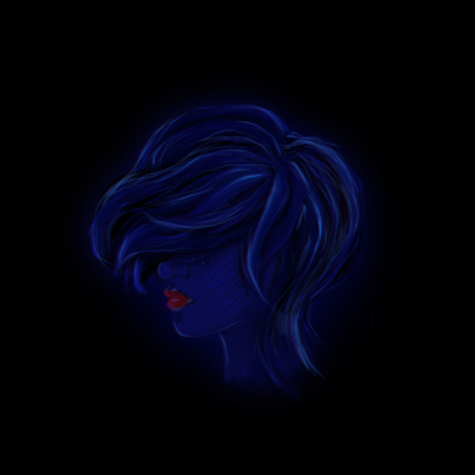 ArtStation - Blue Portrait