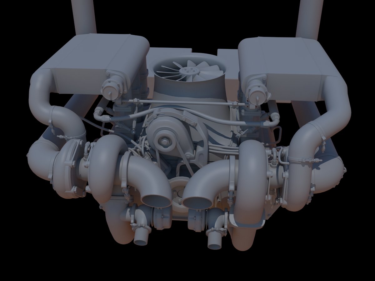 ArtStation - Porsche Turbo Engine