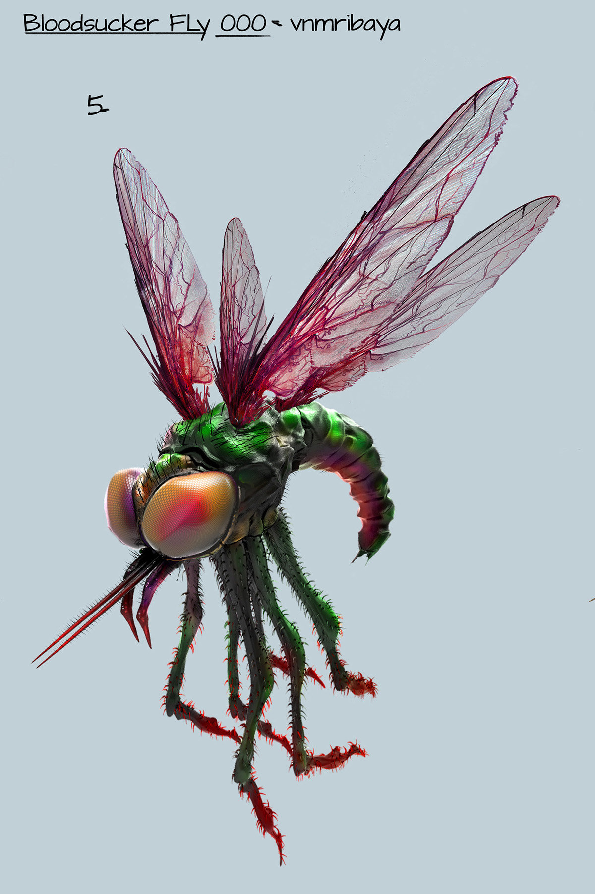 ArtStation - bloodsucker fly