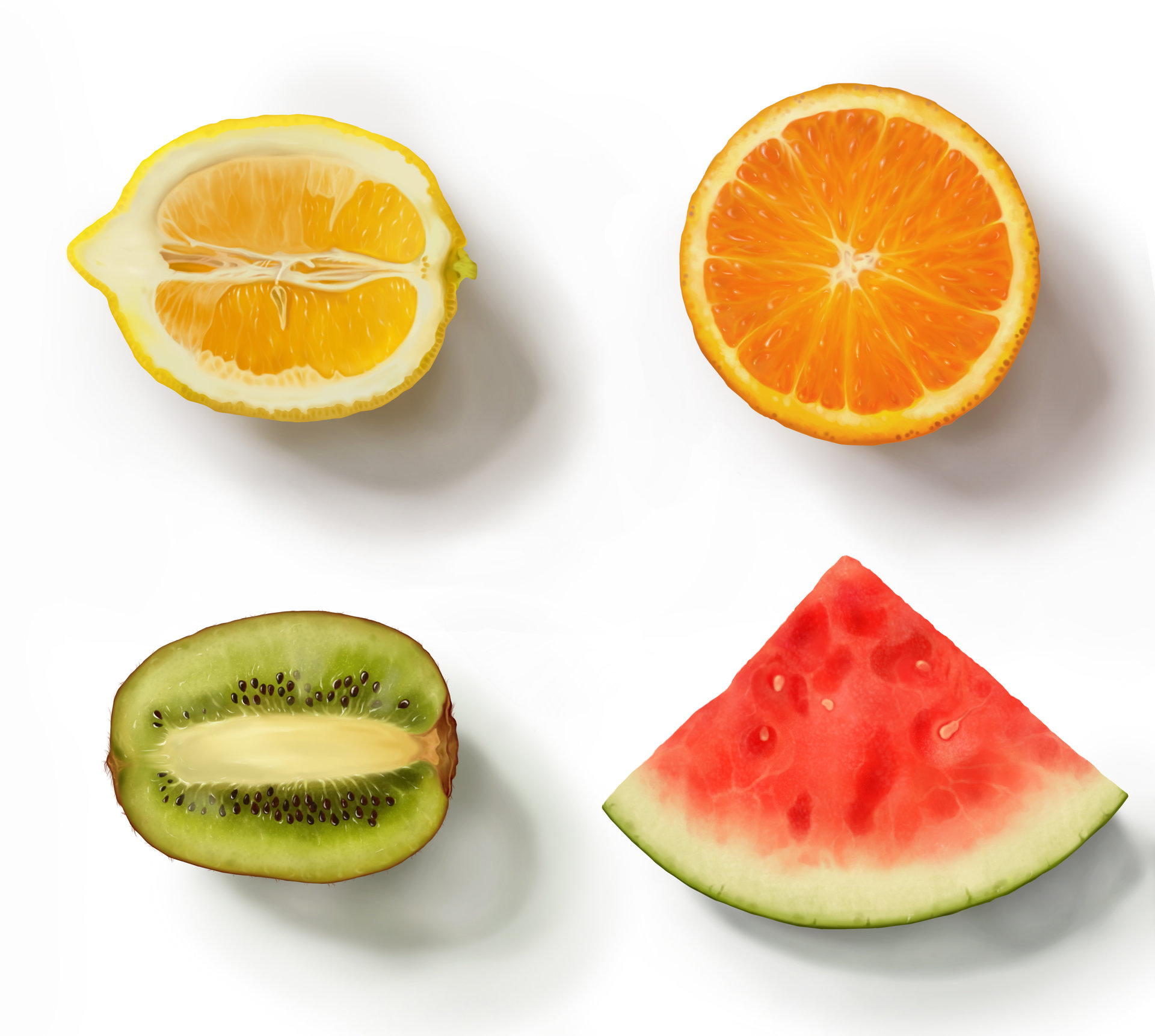 ArtStation - Sliced Fruit Study