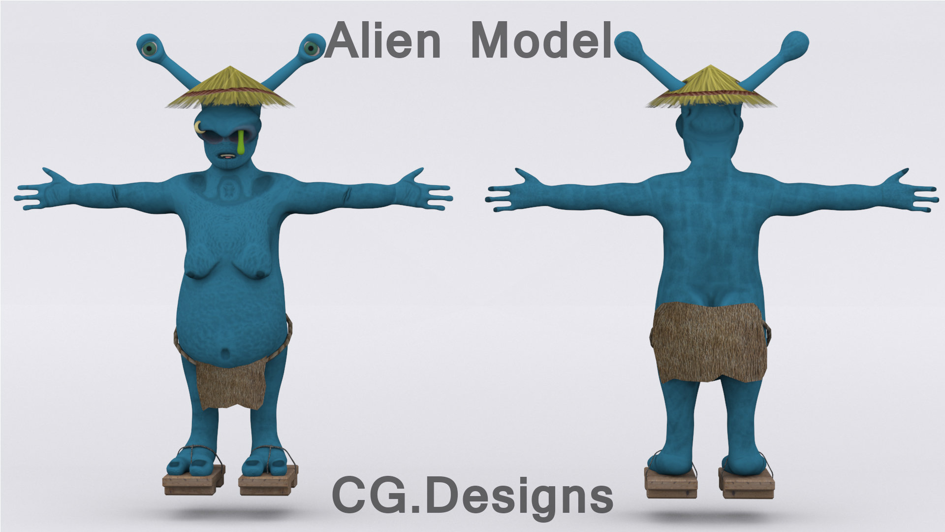 ArtStation - 3D Alien Model