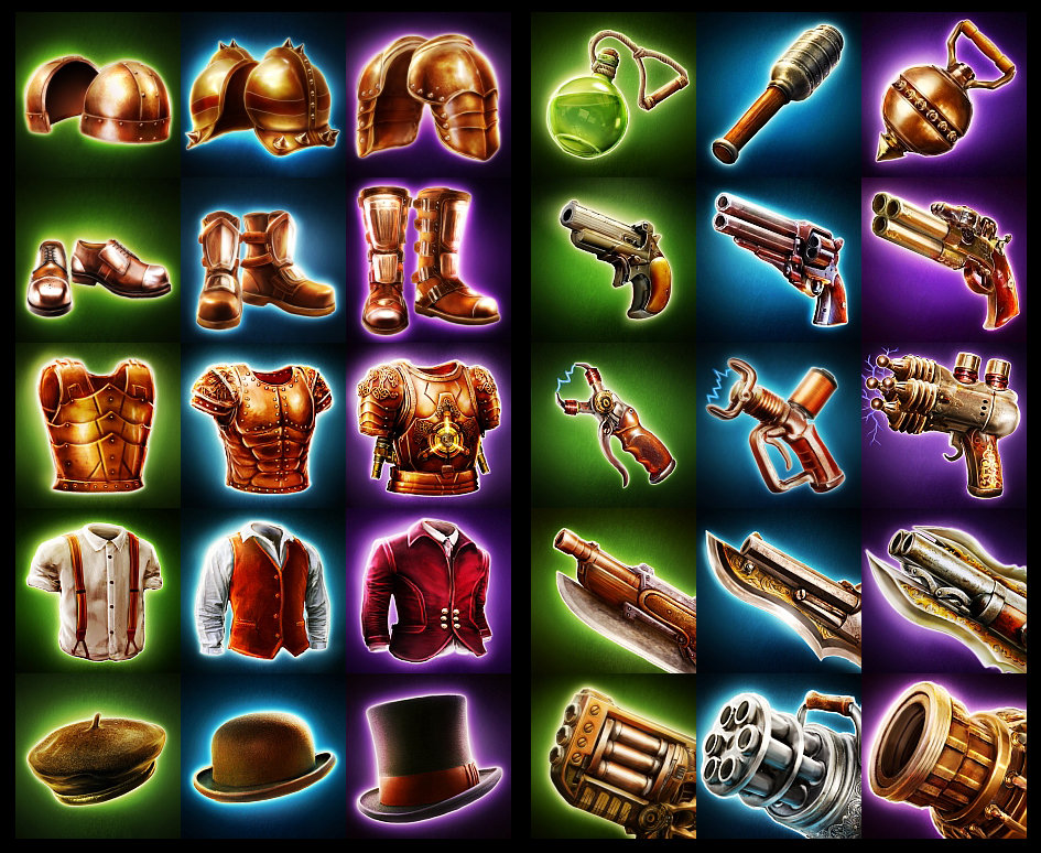 ArtStation - Steampunk RPG inventory