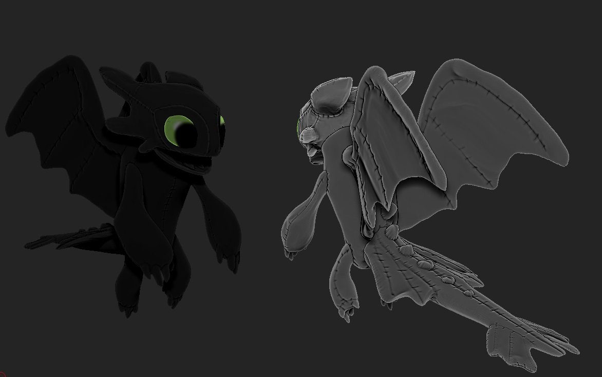 ArtStation - Toothless Plush