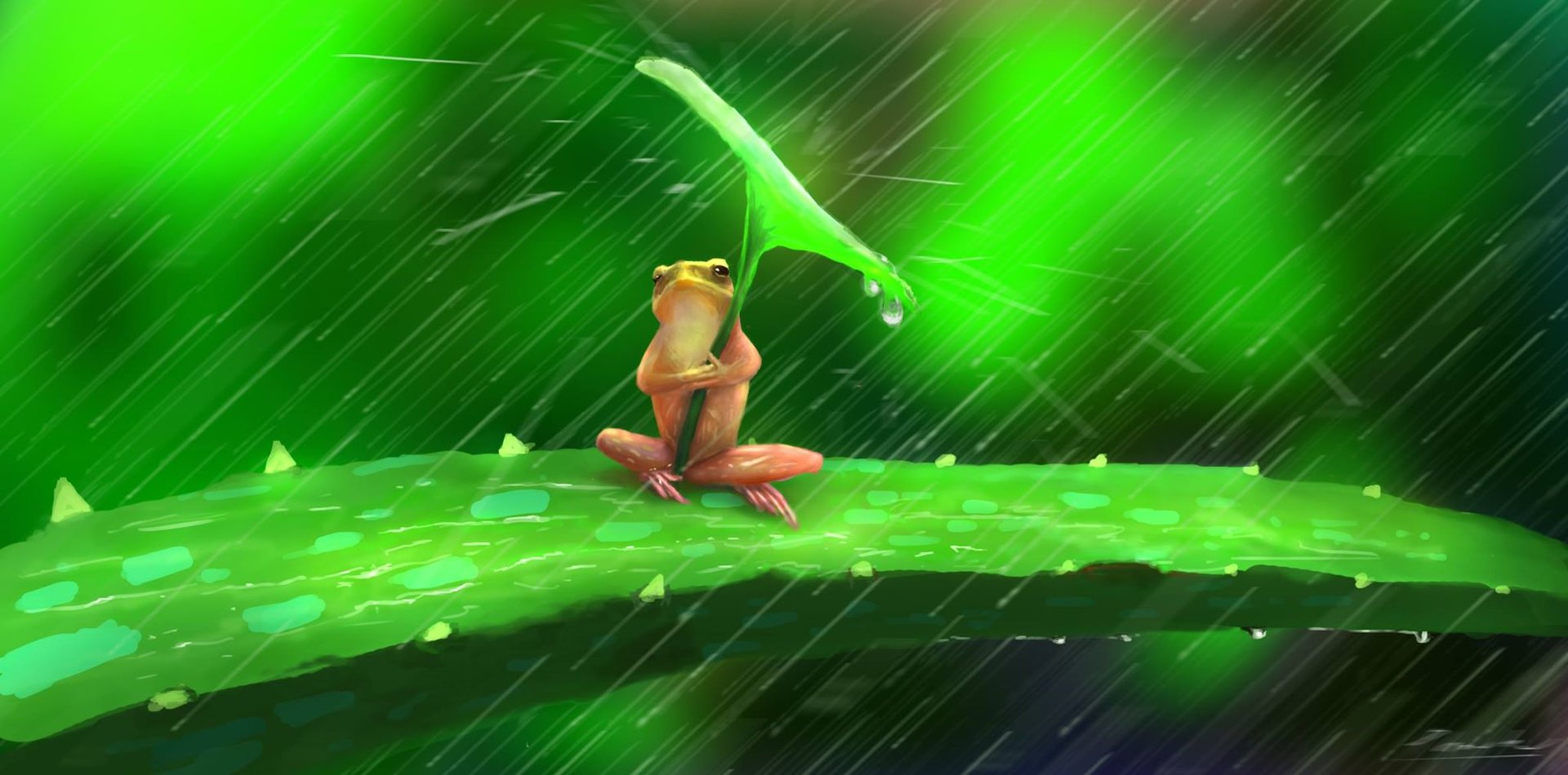 ArtStation - frog rian