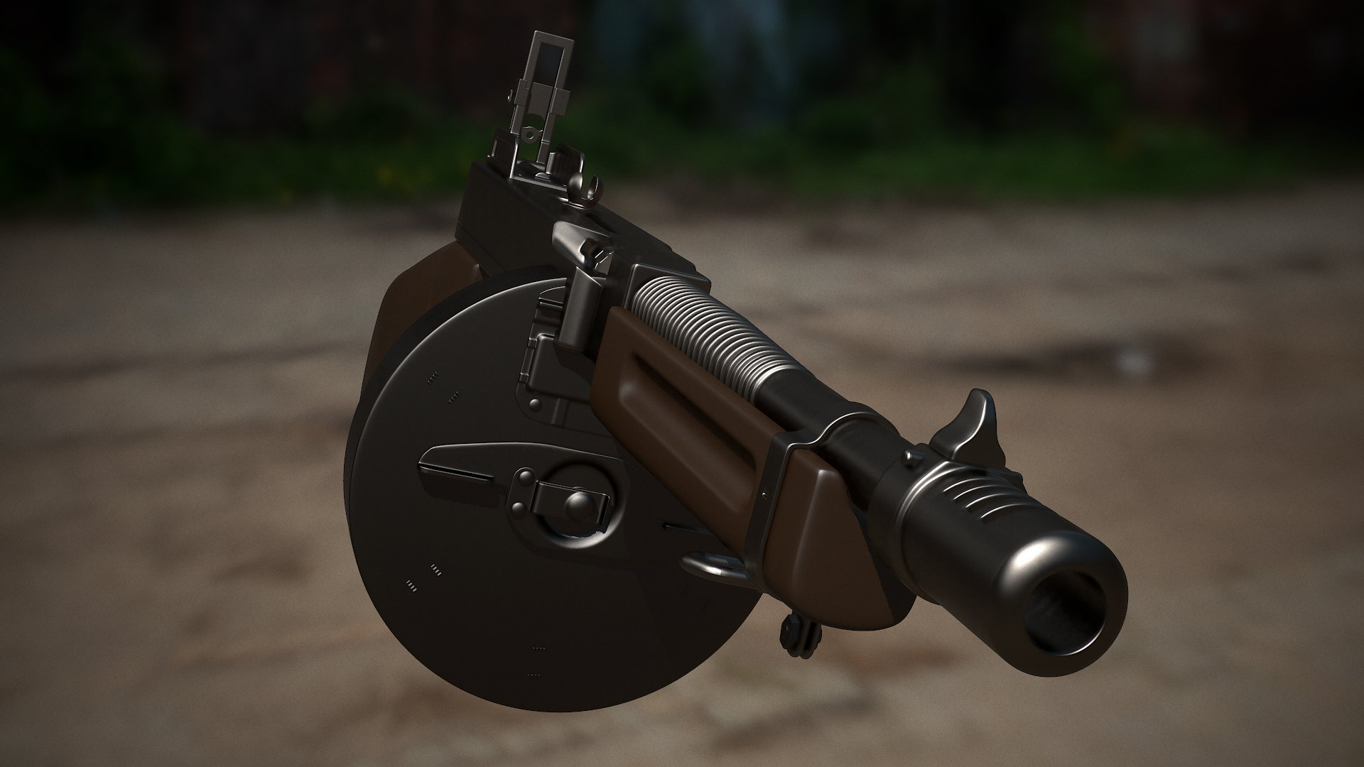 ArtStation - WIP - Thompson M1A1 - M1928 & variants