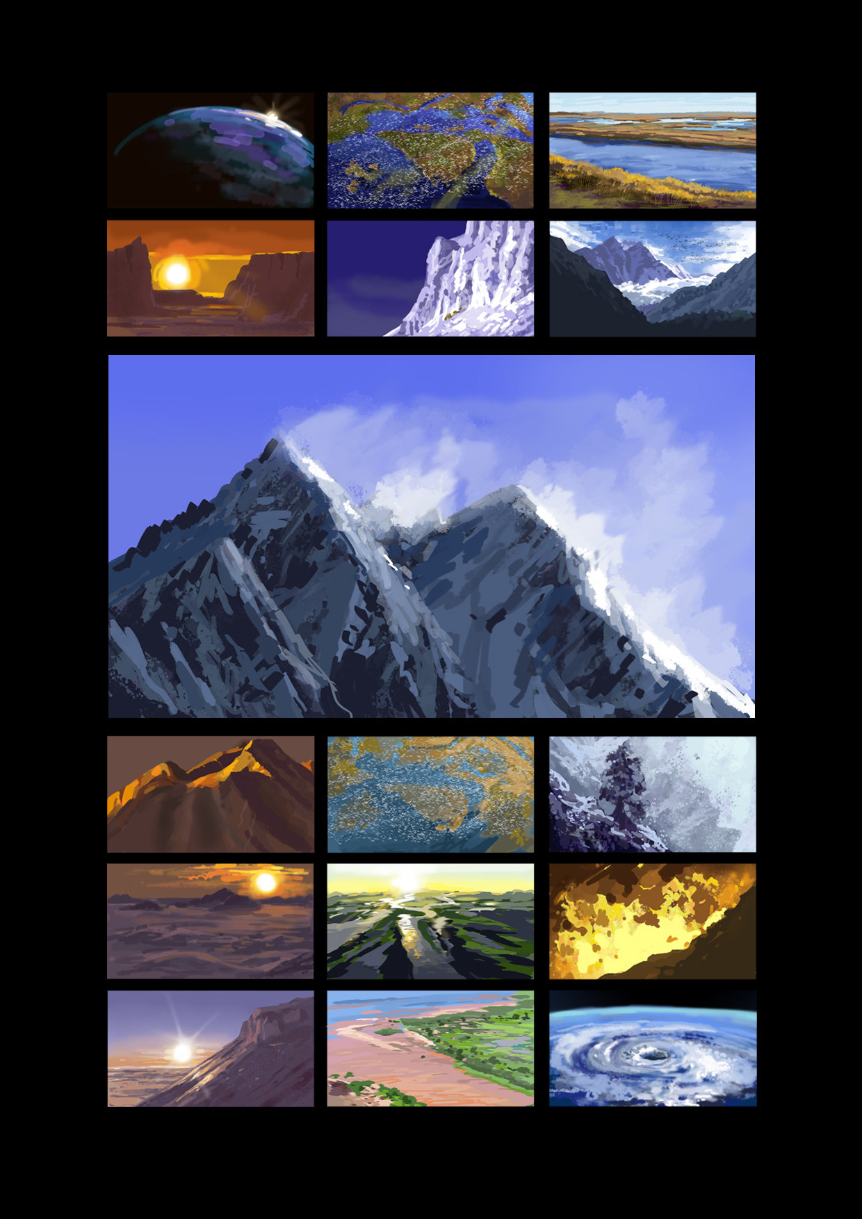 ArtStation - some rough color sketches from BBC