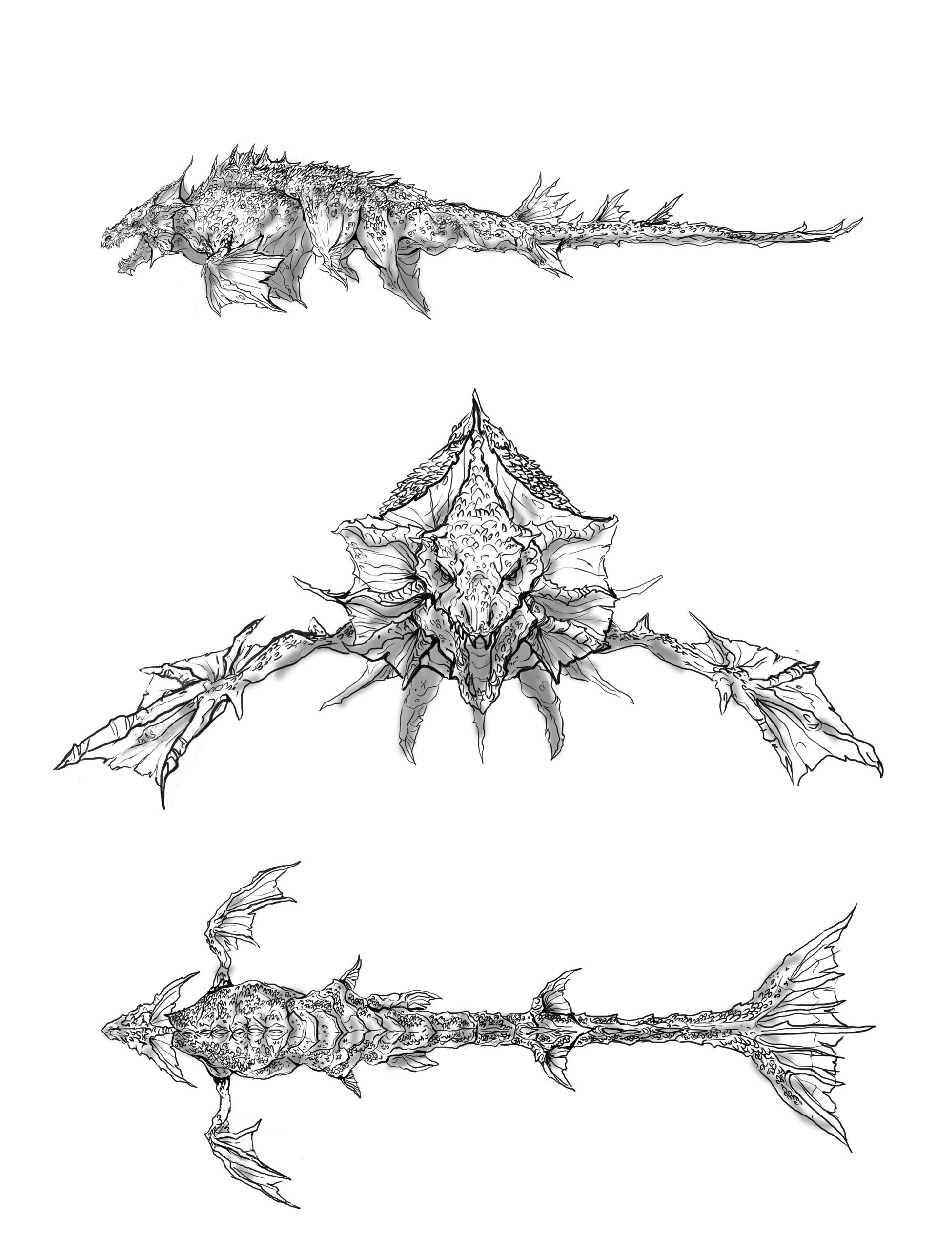 ArtStation - Risen 3 - Model Sheets Sea Monster
