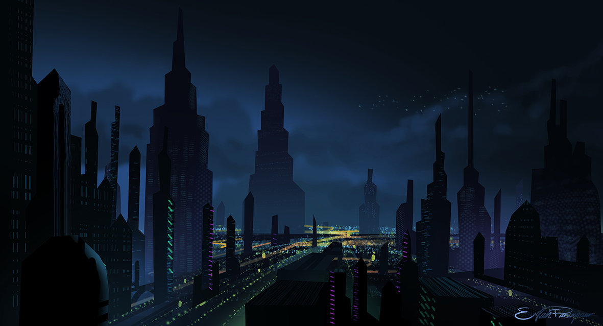 ArtStation - Modern Dark City