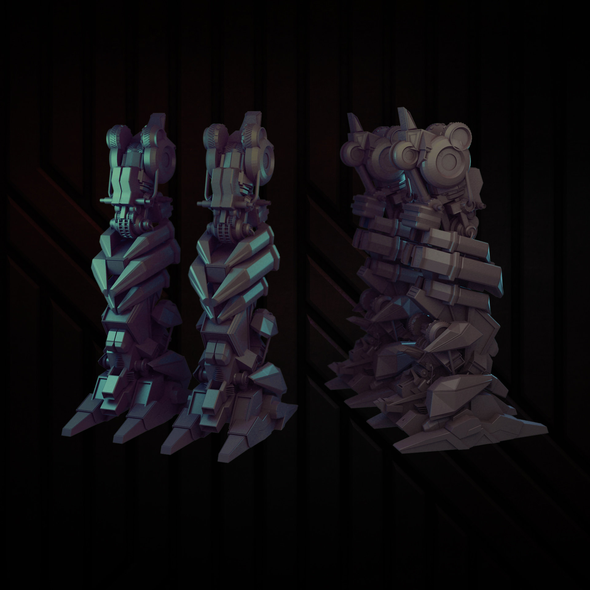 ArtStation - robot leg concept