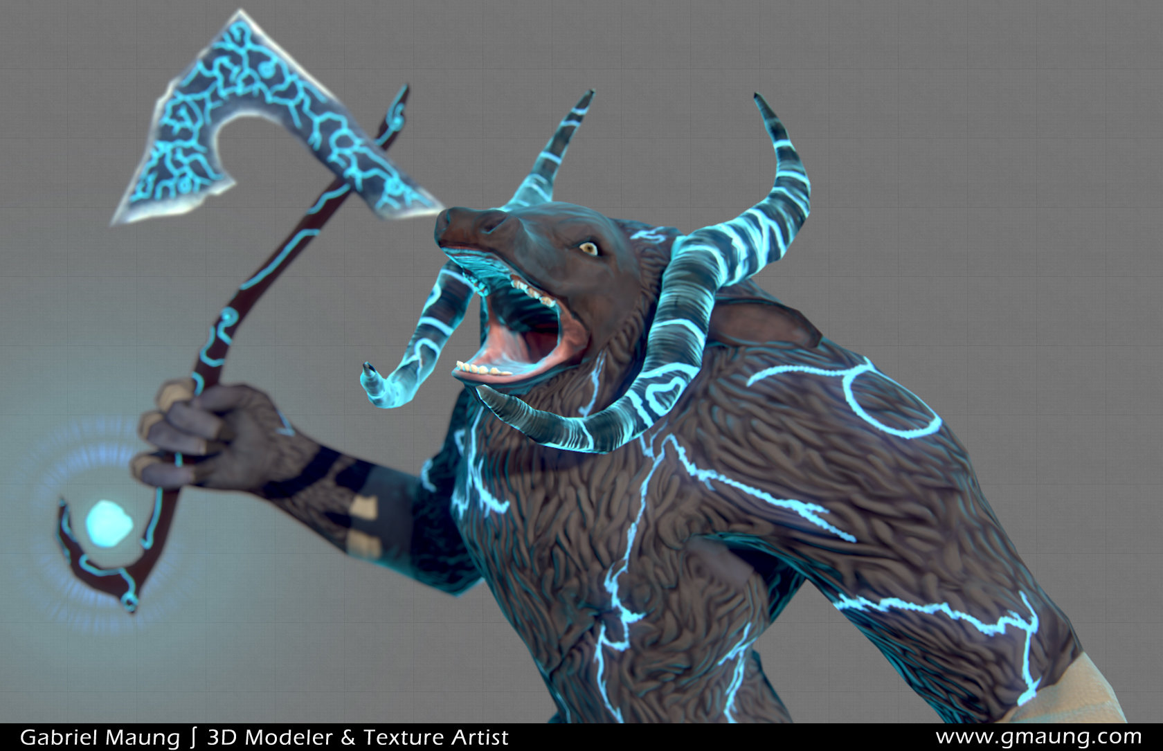 ArtStation - Minotaur Boss Roar