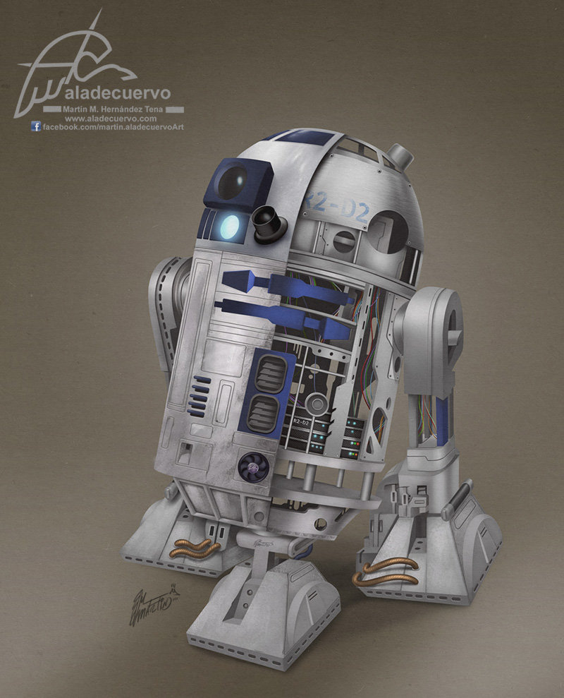 ArtStation - r2d2 Starwars characters fanart