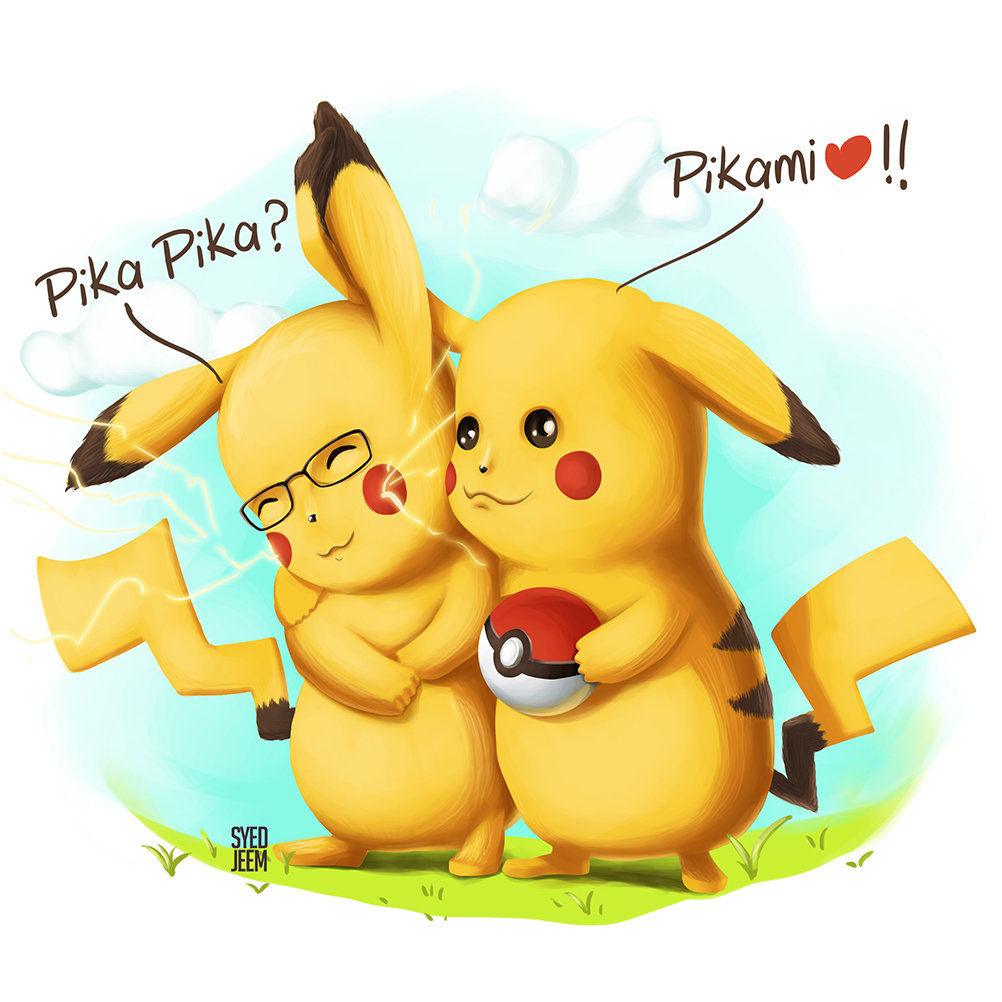 ArtStation - Pikachu - For a friend (her wedding gift)