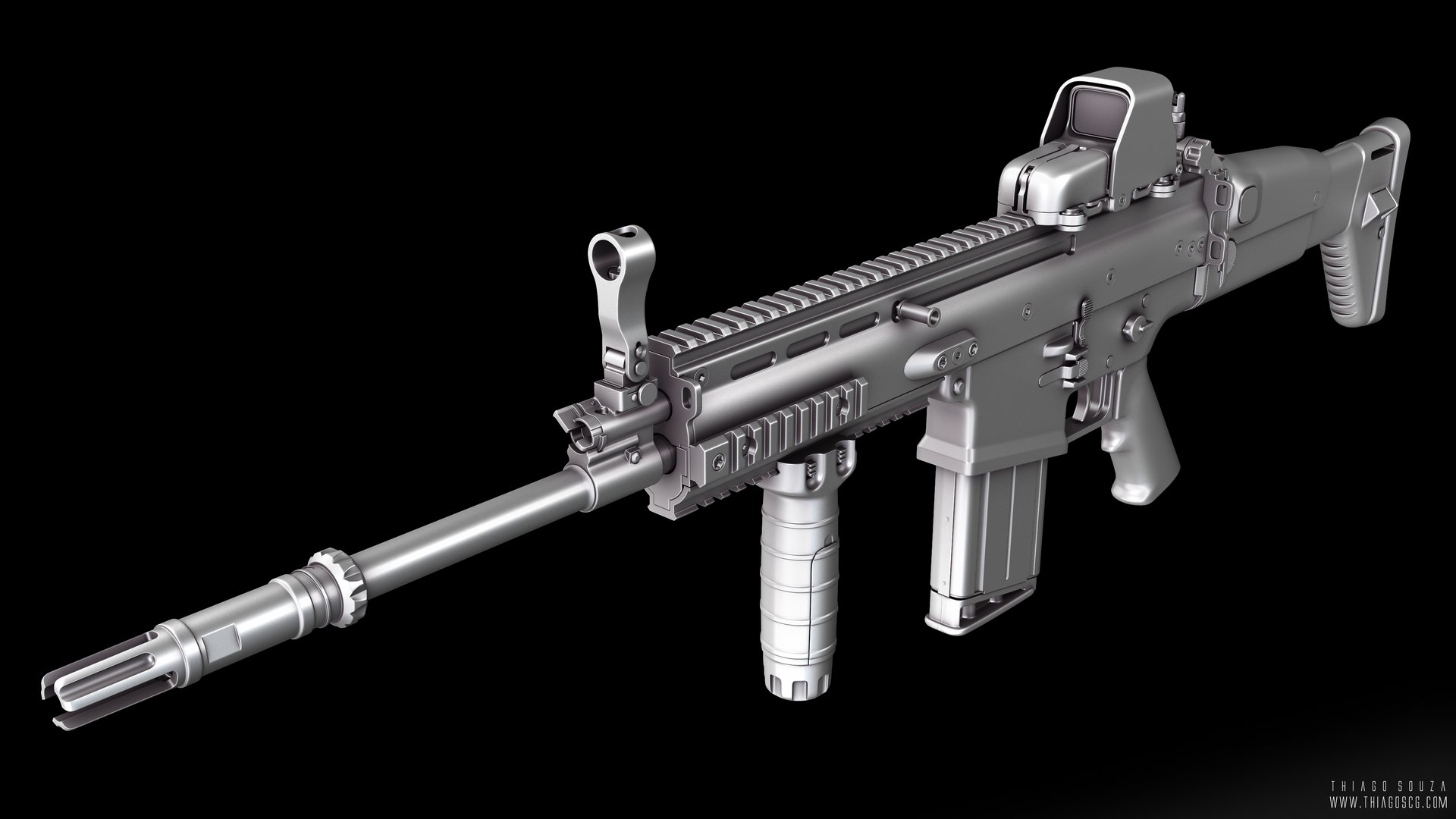 ArtStation - FN SCAR H High poly