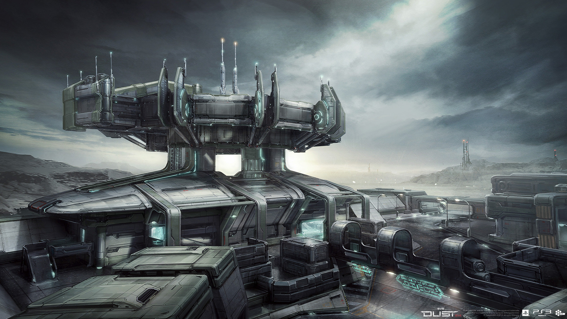 ArtStation - Dust 514 Outpost concept