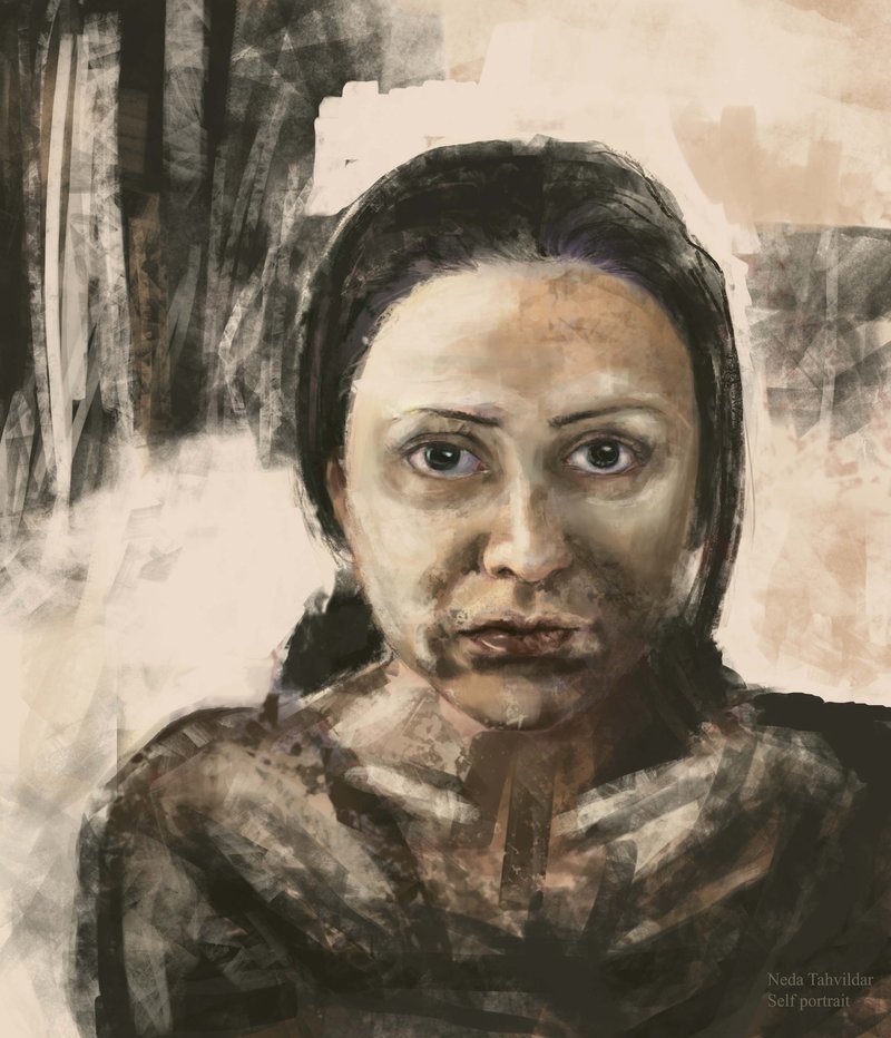 ArtStation - self portrait, Neda Tahvildar