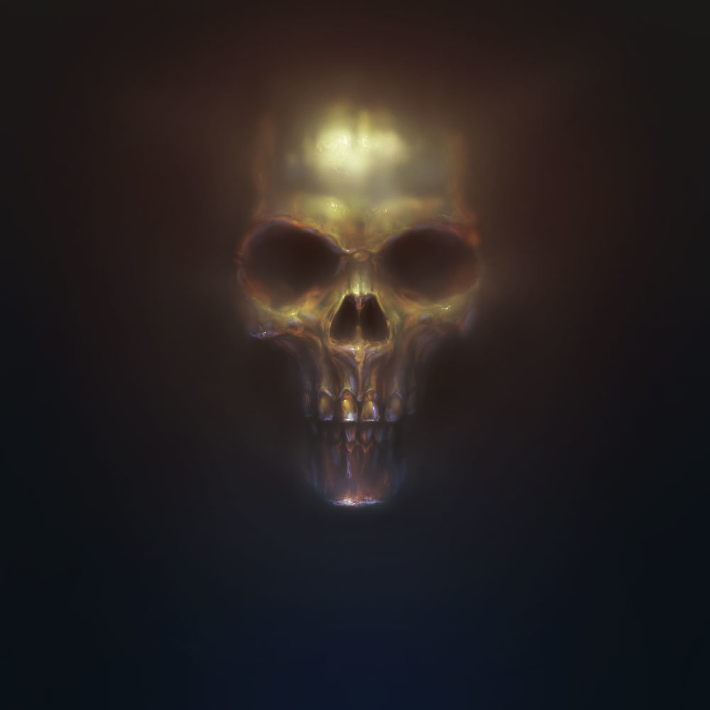 ArtStation - Ghostly skull
