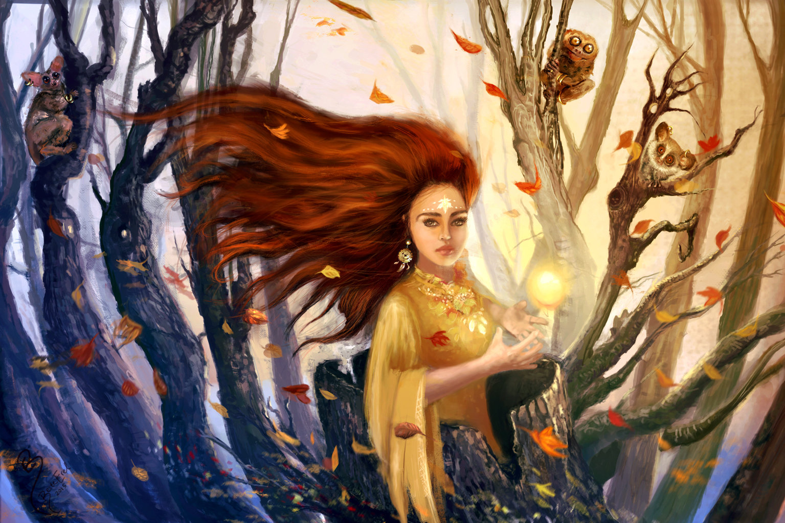 ArtStation - Autumn twilight