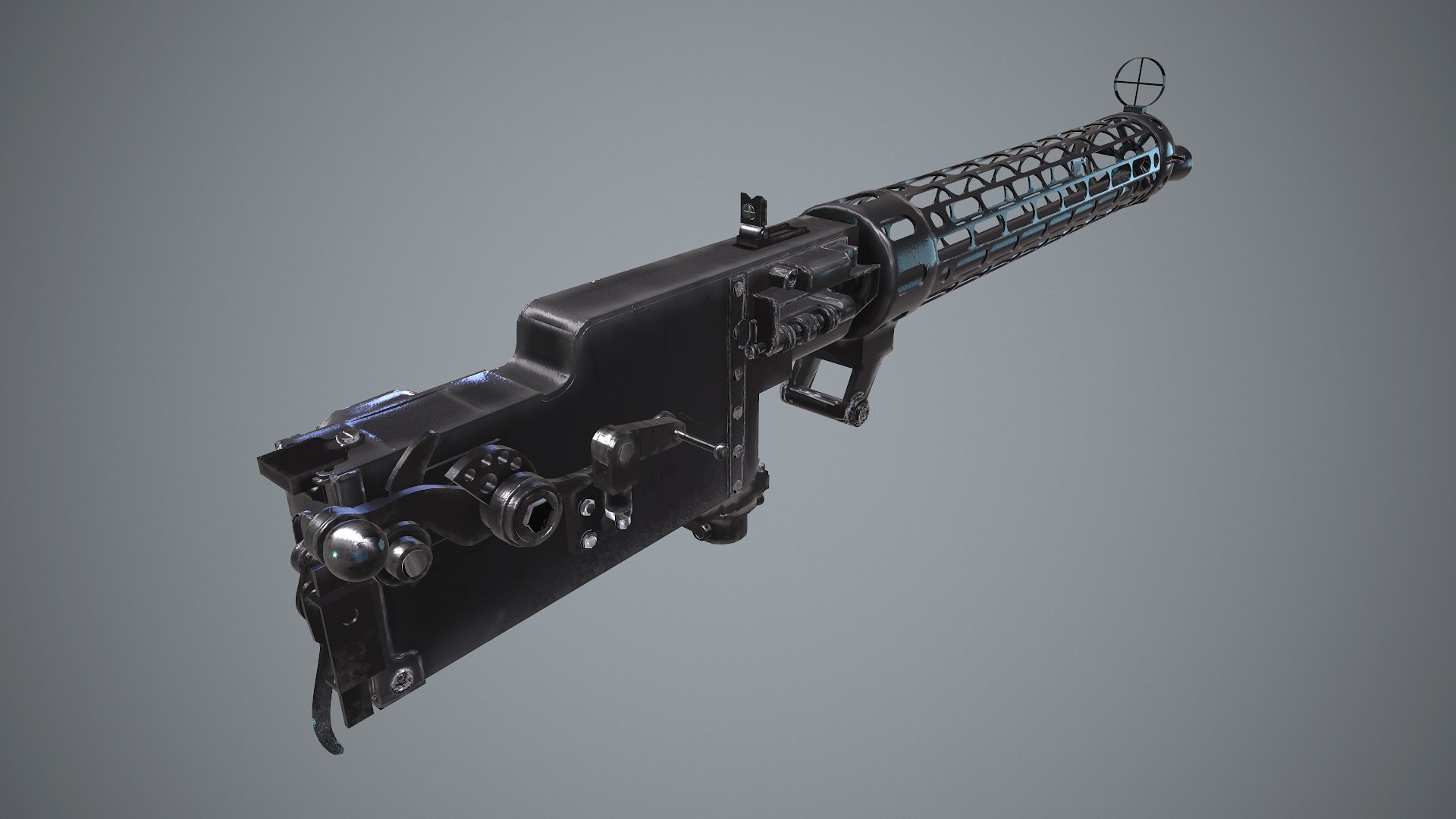 ArtStation - Spandau Maxim Machine gun MG08