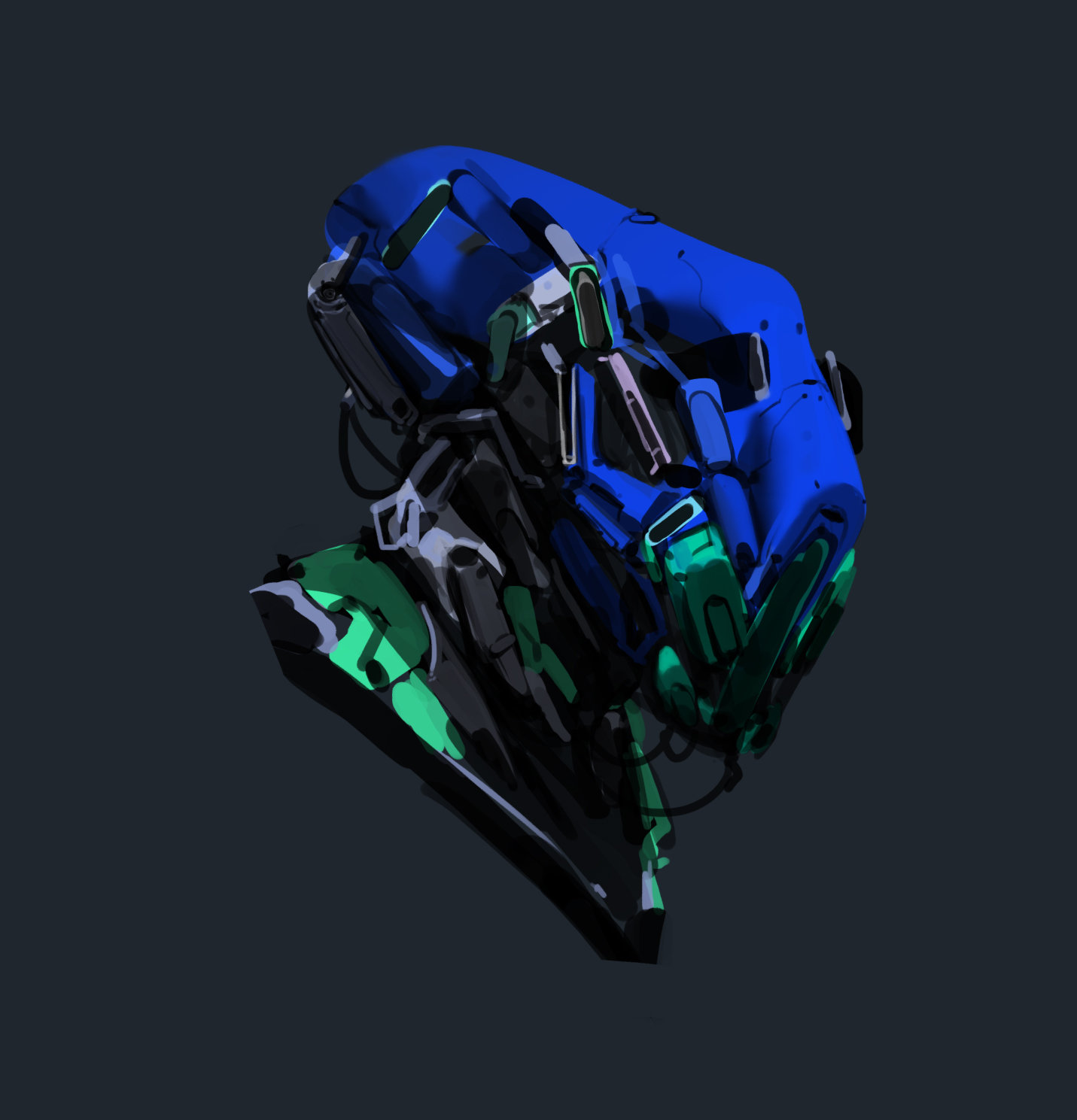 ArtStation - Mech Head Color