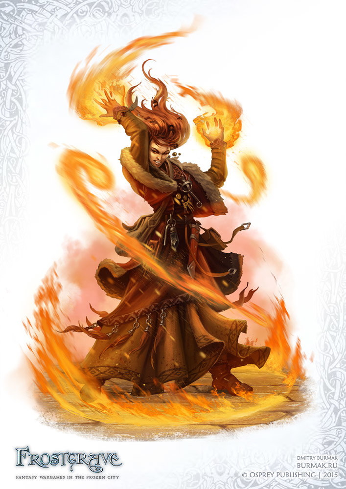 ArtStation - Frostgrave Elementalist