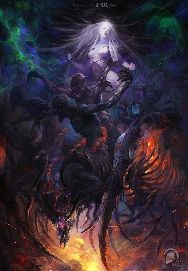 ArtStation - Skeleton Demon（白骨精）