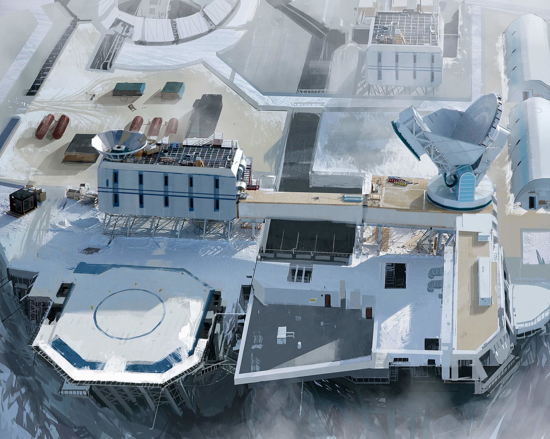 ArtStation - Arctic Base Overview