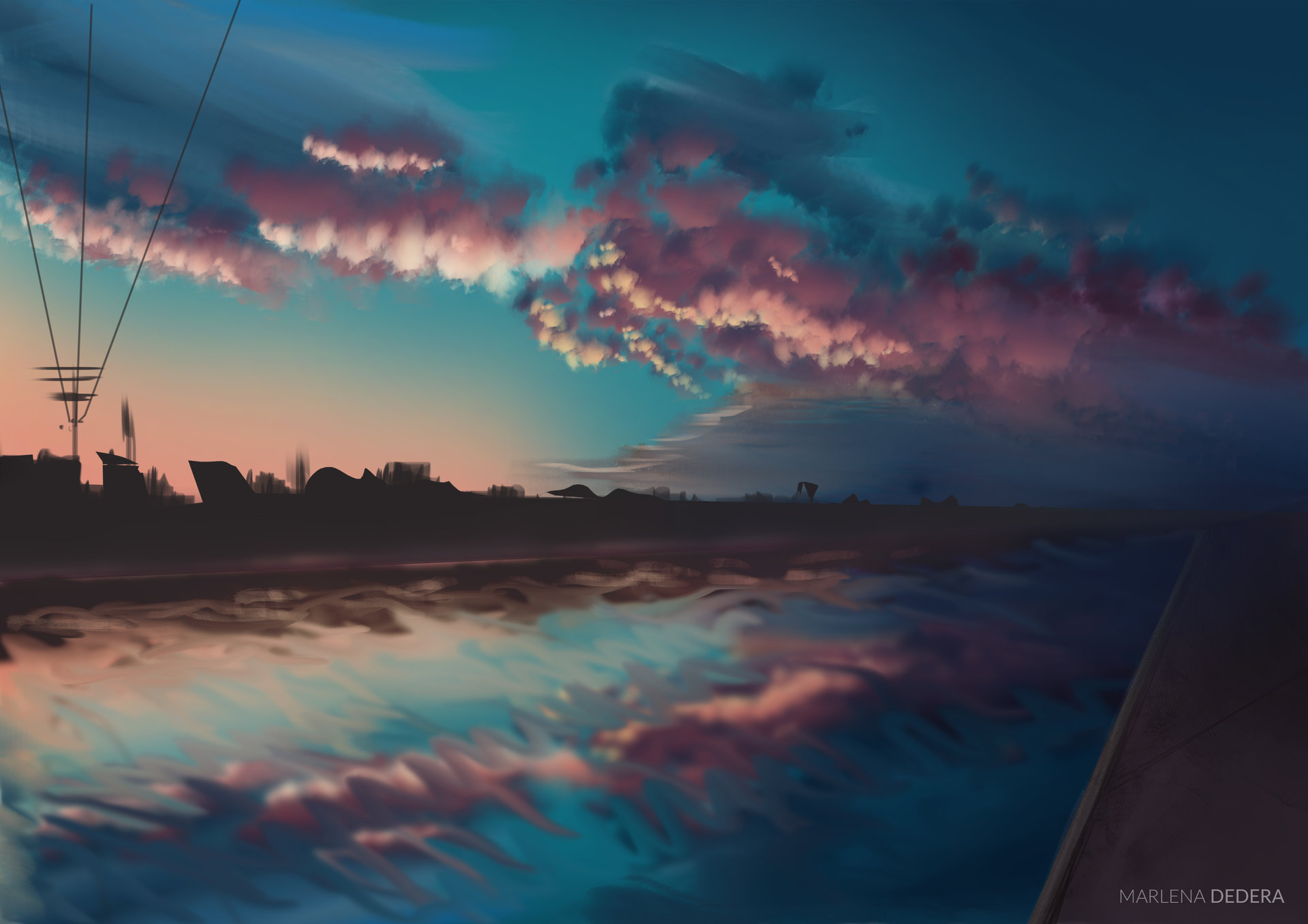 ArtStation - Sunset River