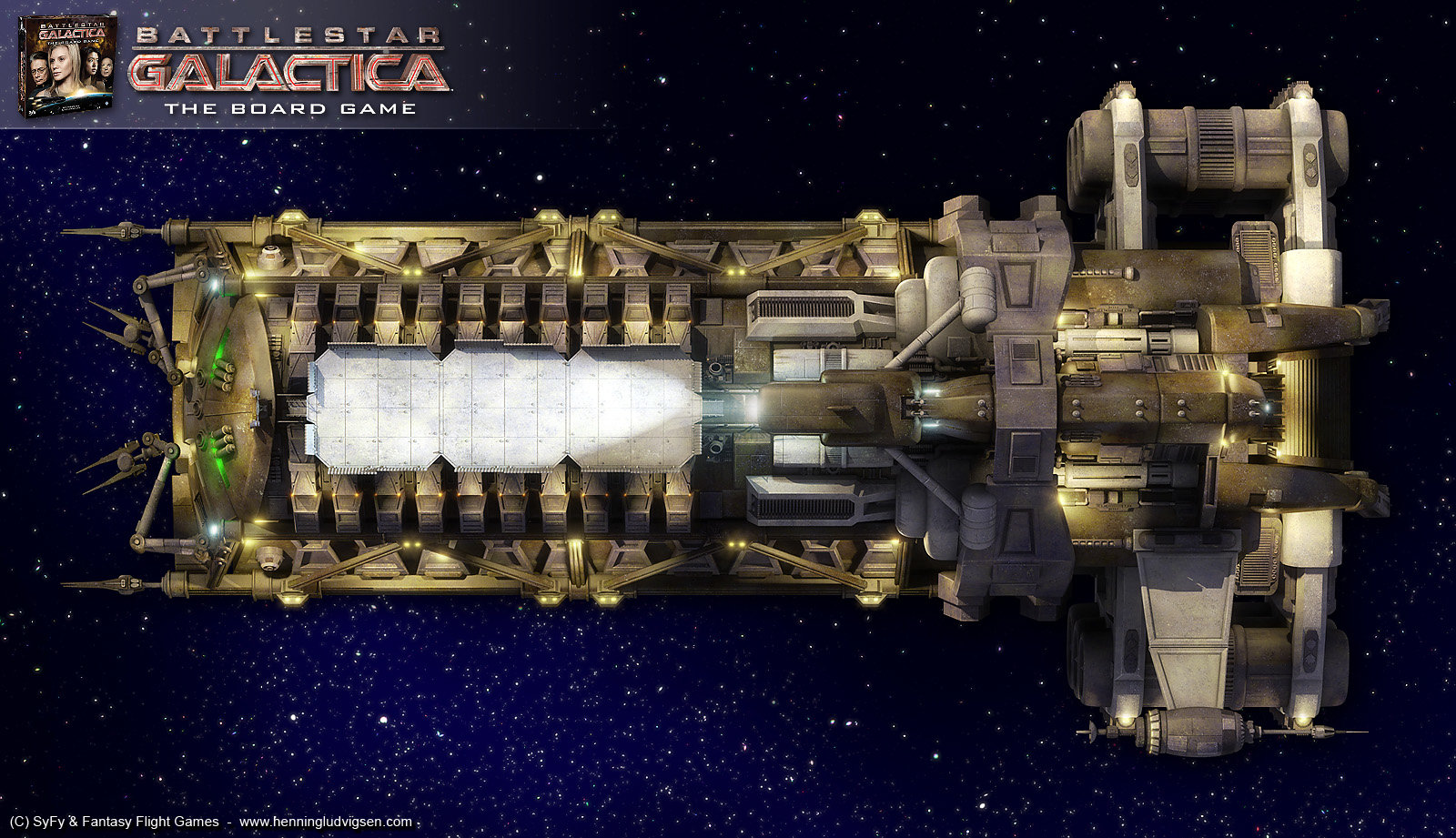 ArtStation - Battlestar Galactica - The board game