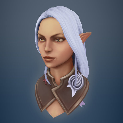 ArtStation - Silver-Haired Elf Girl study