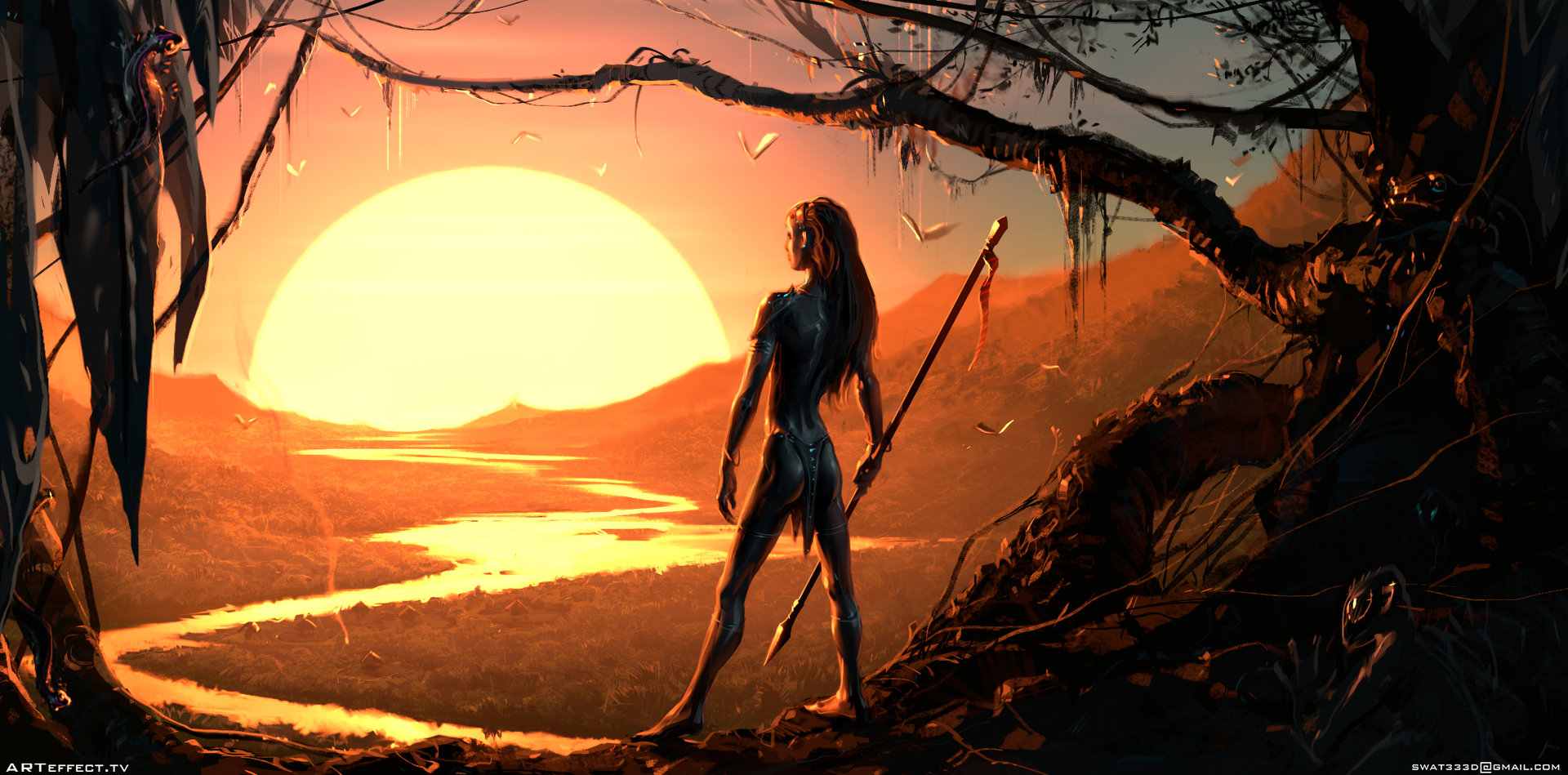 ArtStation - Sunset planet