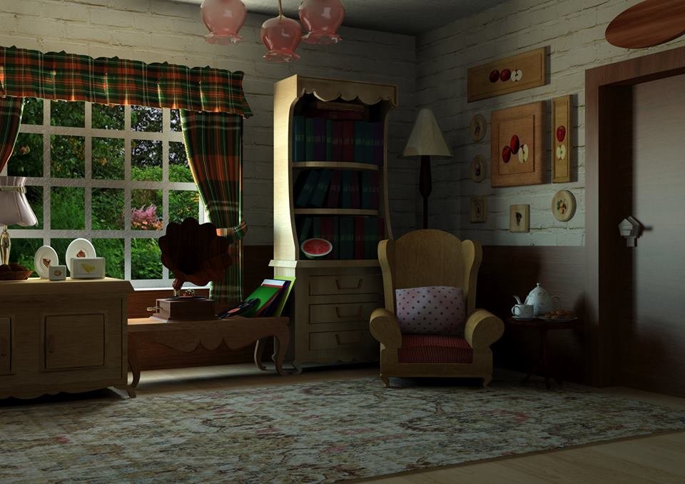 ArtStation - Cartoon Room -3D