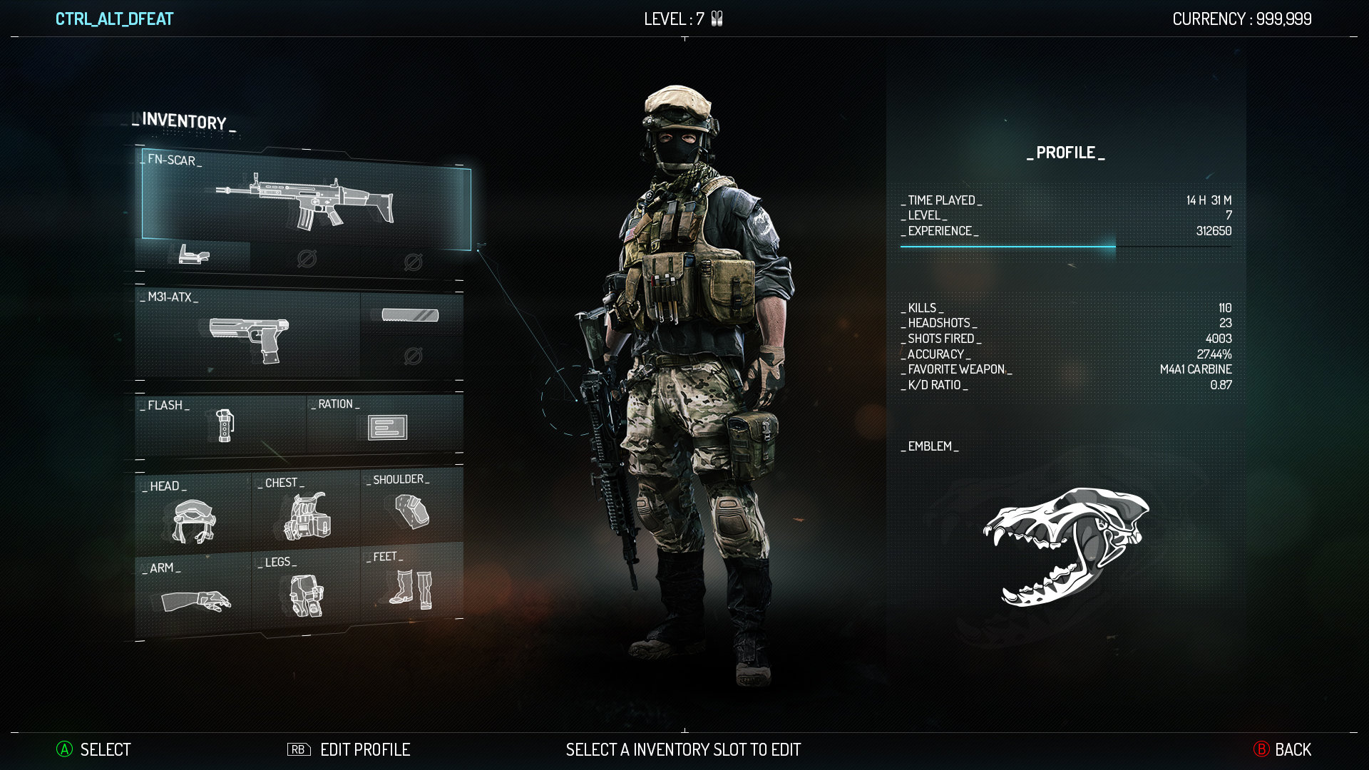 ArtStation - Weapon Selection/Customisation