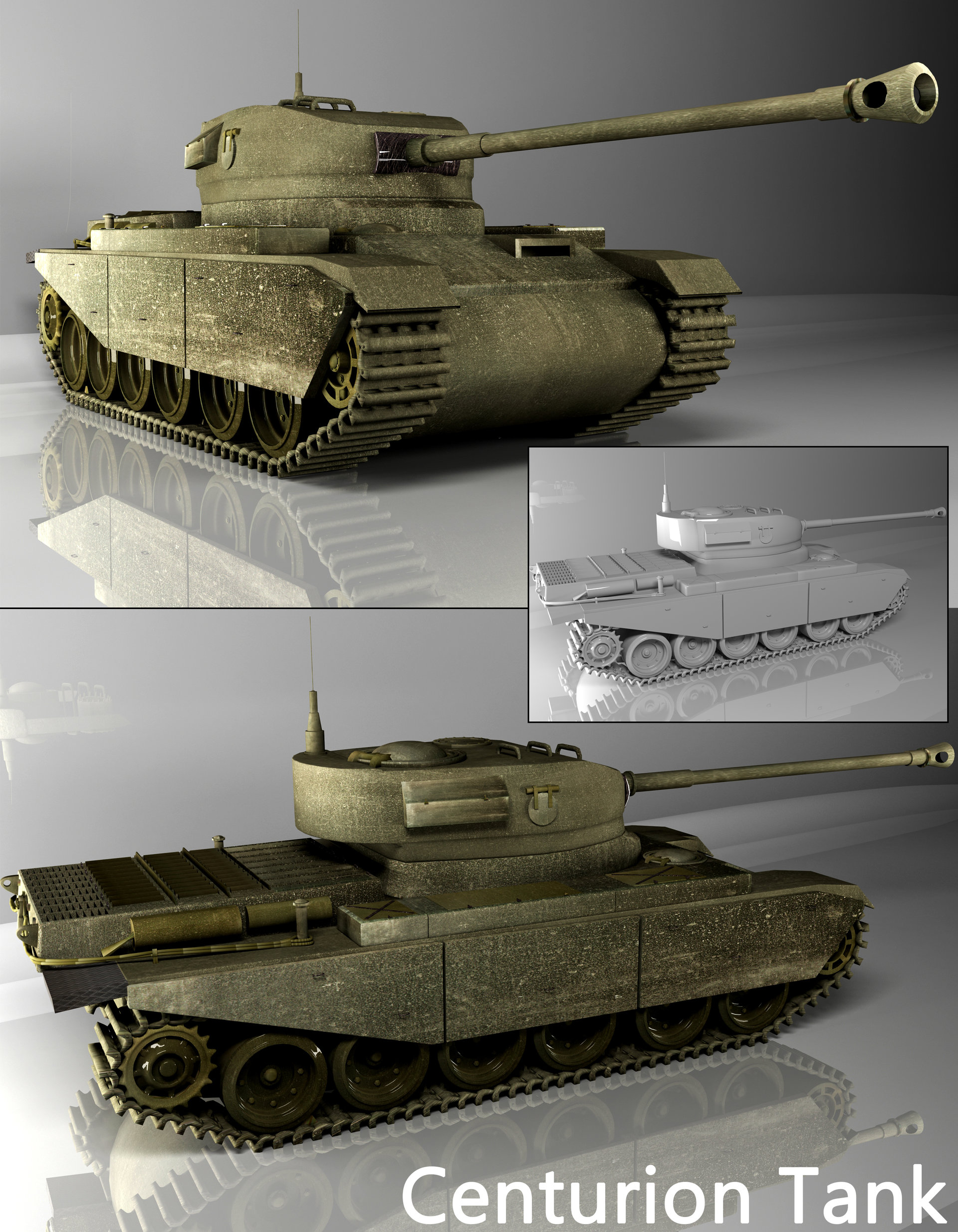 ArtStation - Centurion Tank, Stephanie Zainah