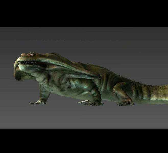 ArtStation - Diplocaulus - Houston Museum of Natural Science