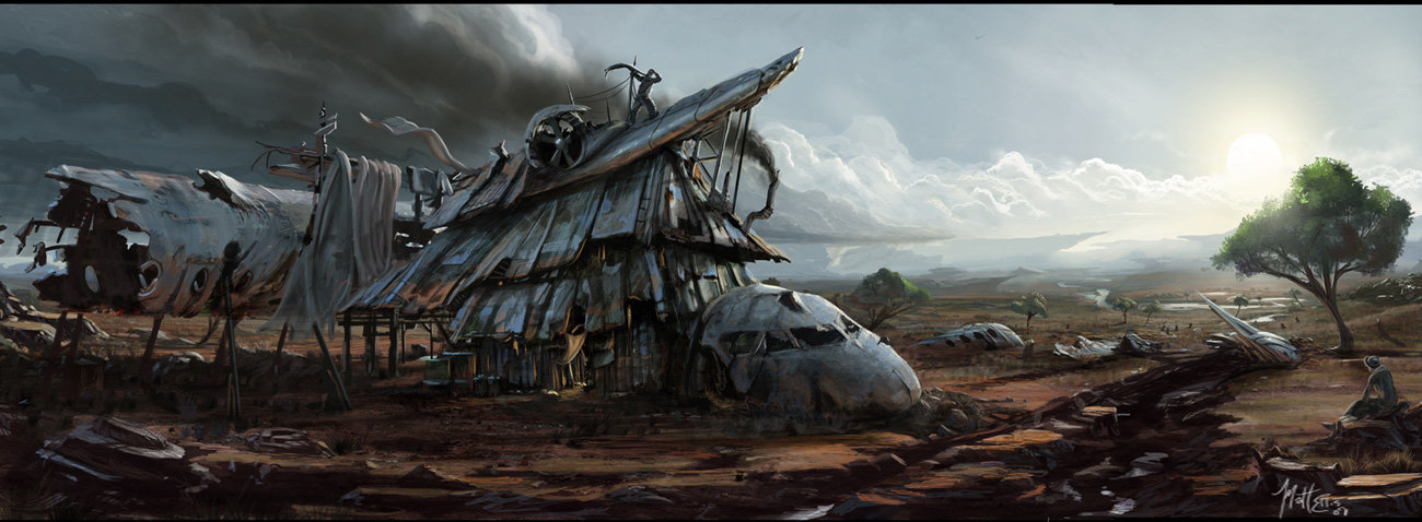 ArtStation - Plane Wreck House