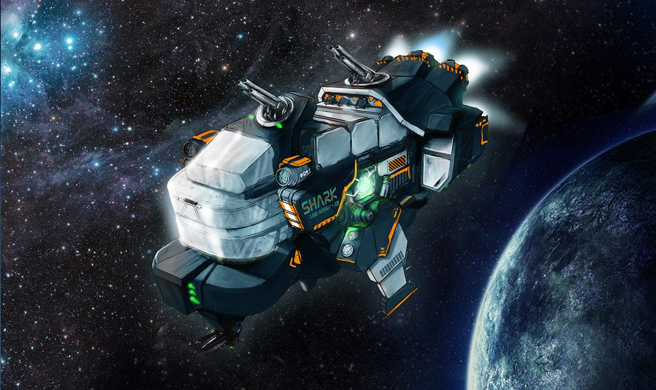 ArtStation - Shark (Spaceship) - From Concept to Model
