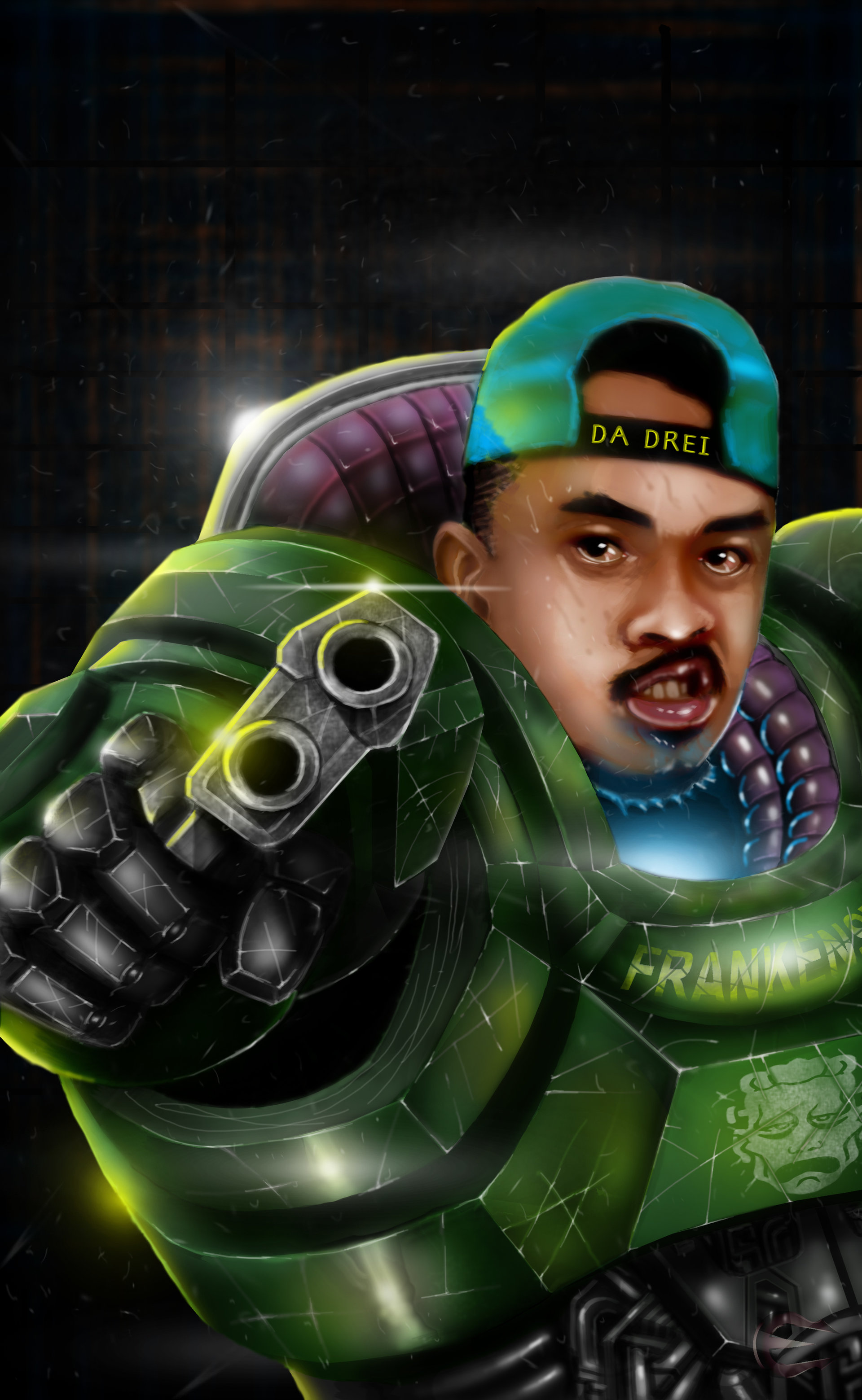 ArtStation - Raging Space Marine