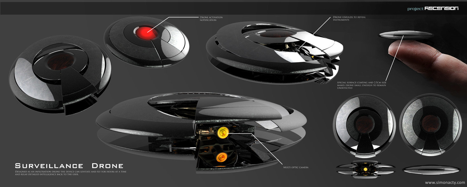 ArtStation - Spy drone, Simon Acty