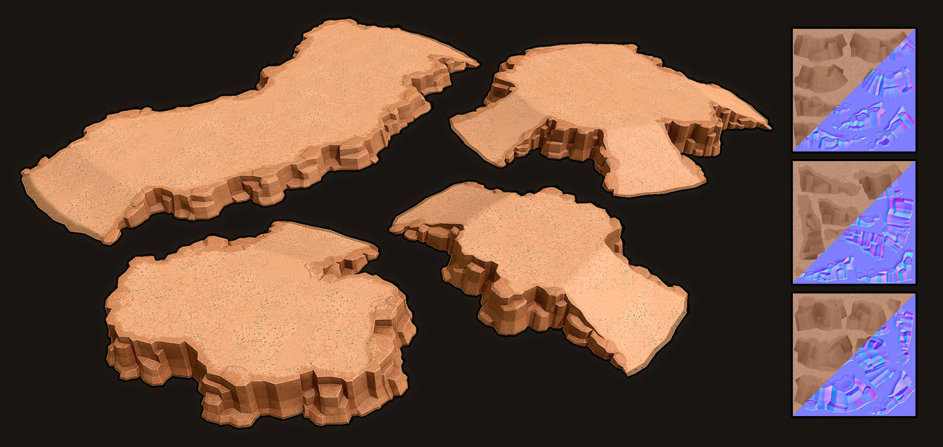 ArtStation - Organic Desert Ramp Set